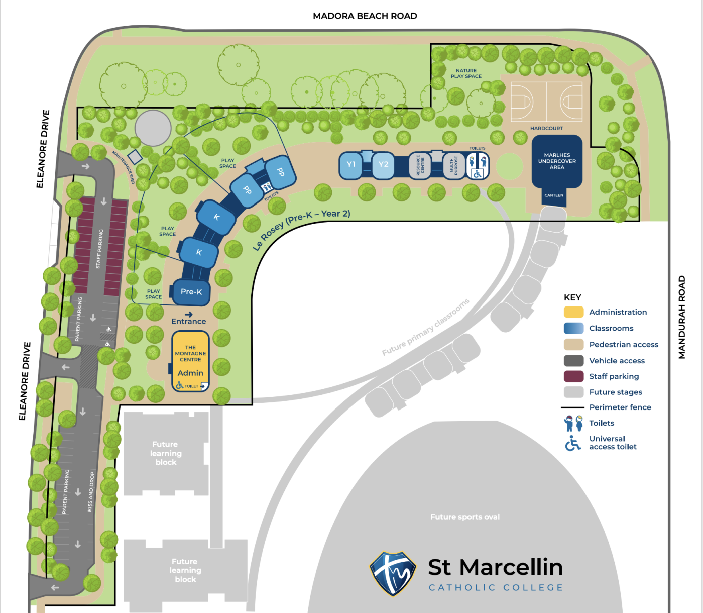 Getting Around - College Map - St Marcellin Catholic College